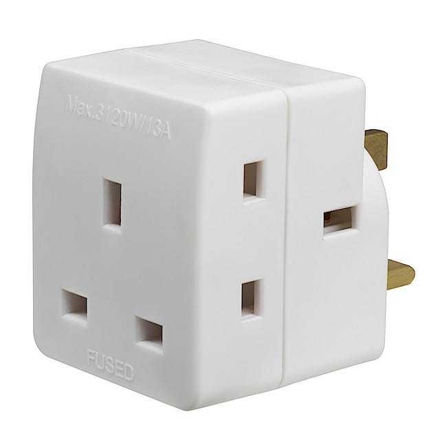 3-Way Plug Adaptor | Clas Ohlson