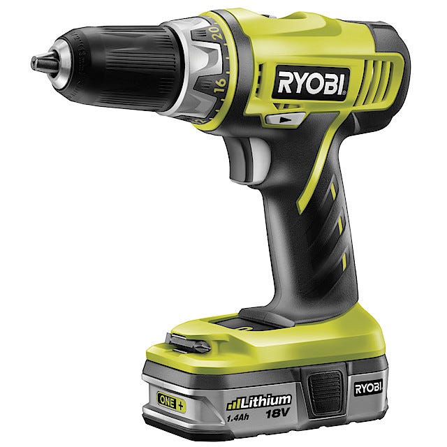 Ryobi LCD18021B 18V One Plus Drill Driver Clas Ohlson ryobi-lcd18021b-18v-one-plus-drill-driver-clas-ohlson