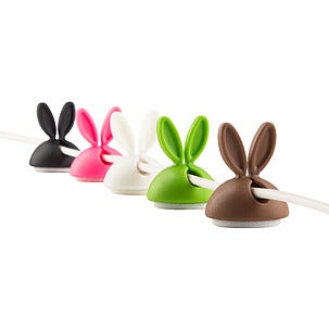 Kabelhållare Cable Candy Bunny Beans 5-pack | Clas Ohlson