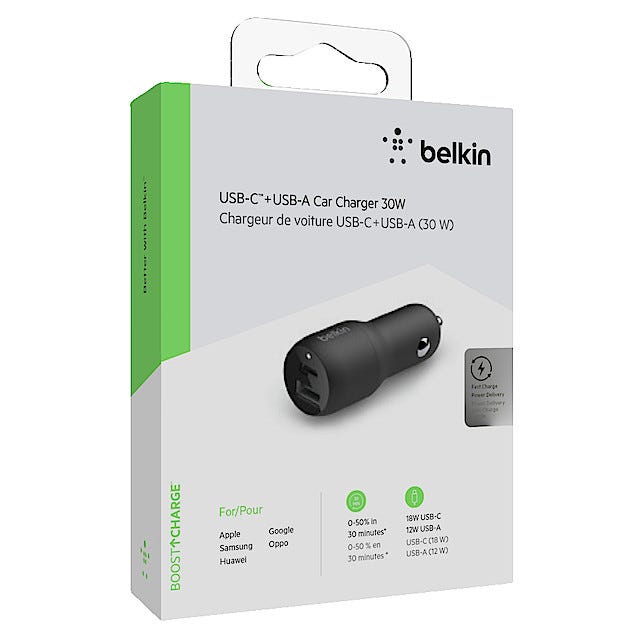 Mobilladdare USB-C 30 W, Belkin BoostCharge | Clas Ohlson