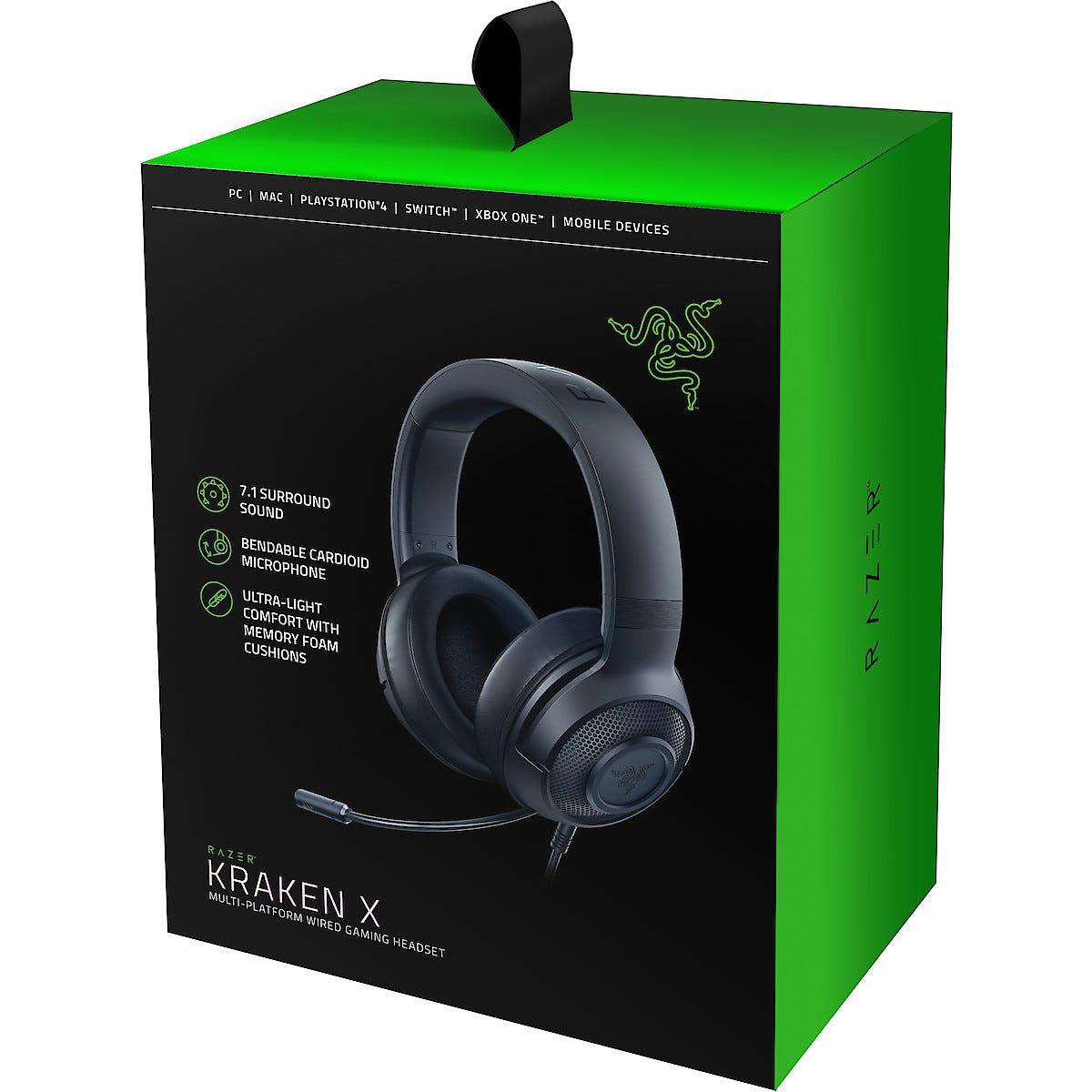 Gaming-headset Razer Kraken X | Clas Ohlson