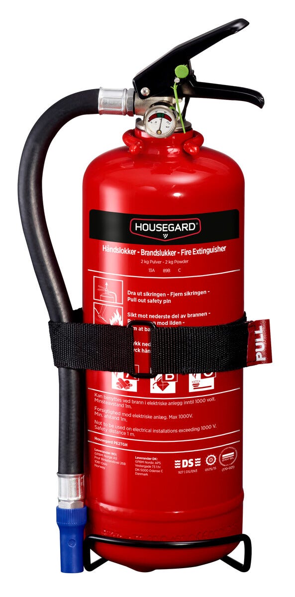 Houseguard Liten Brandsl ckare Pulver 2 Kg R d Clas Ohlson