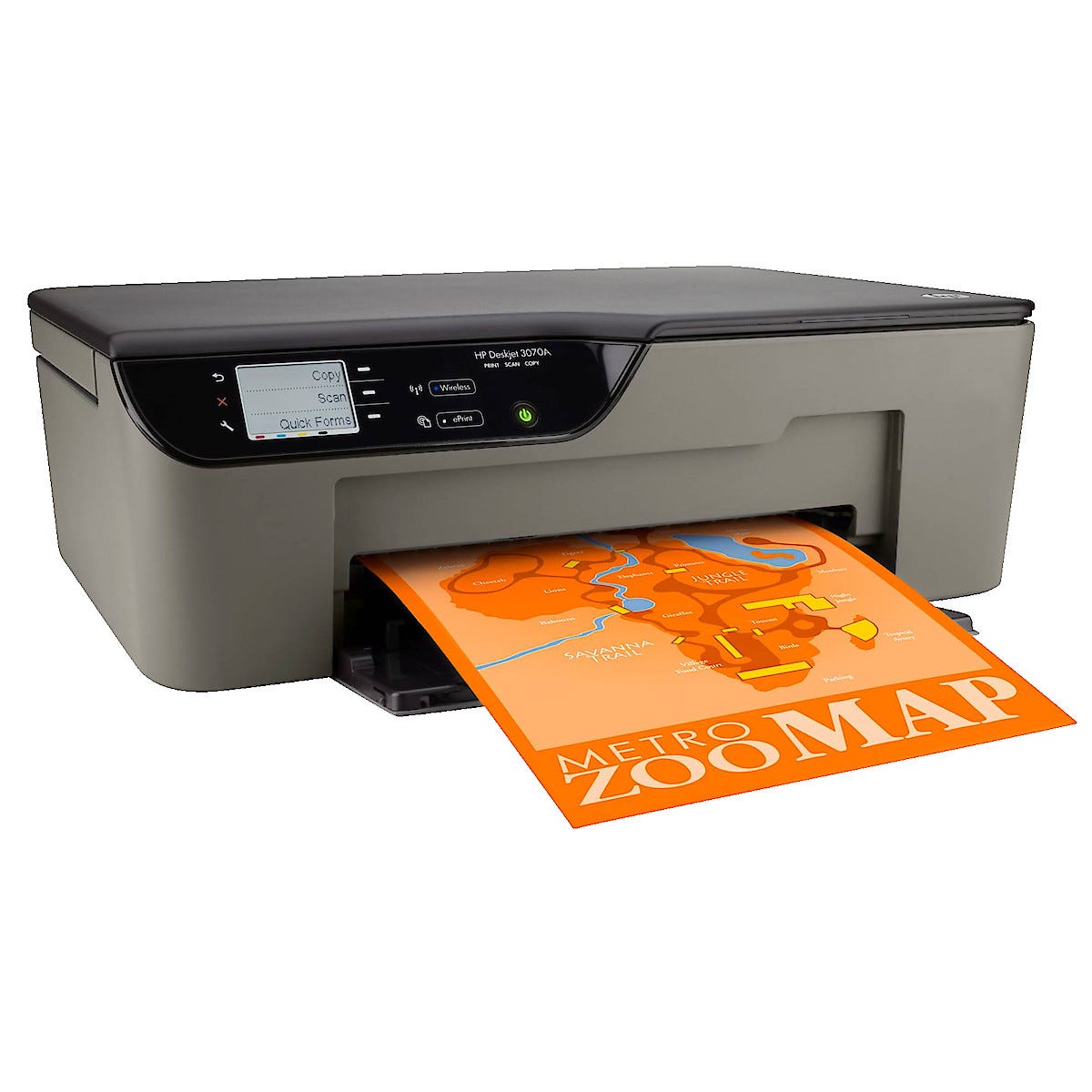 HP DeskJet 3070A eAIO All-in-One Inkjet Printer | Clas Ohlson